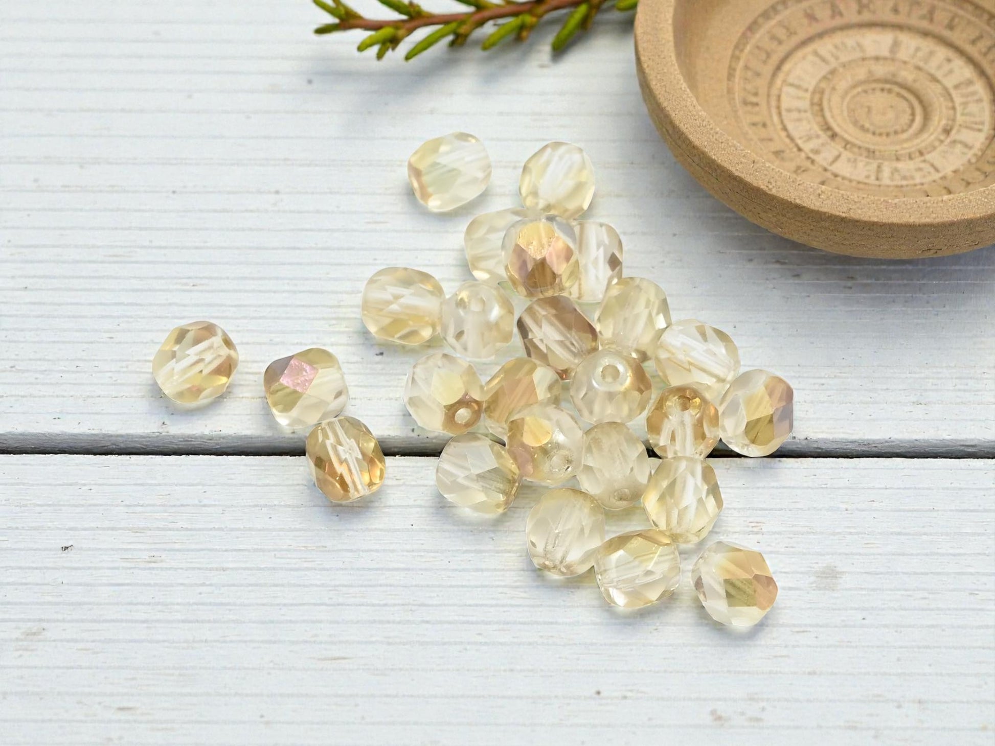 *25* 6mm Crystal Twilight Fire Polished Round Beads – Gr8Bead's Outlet Shop